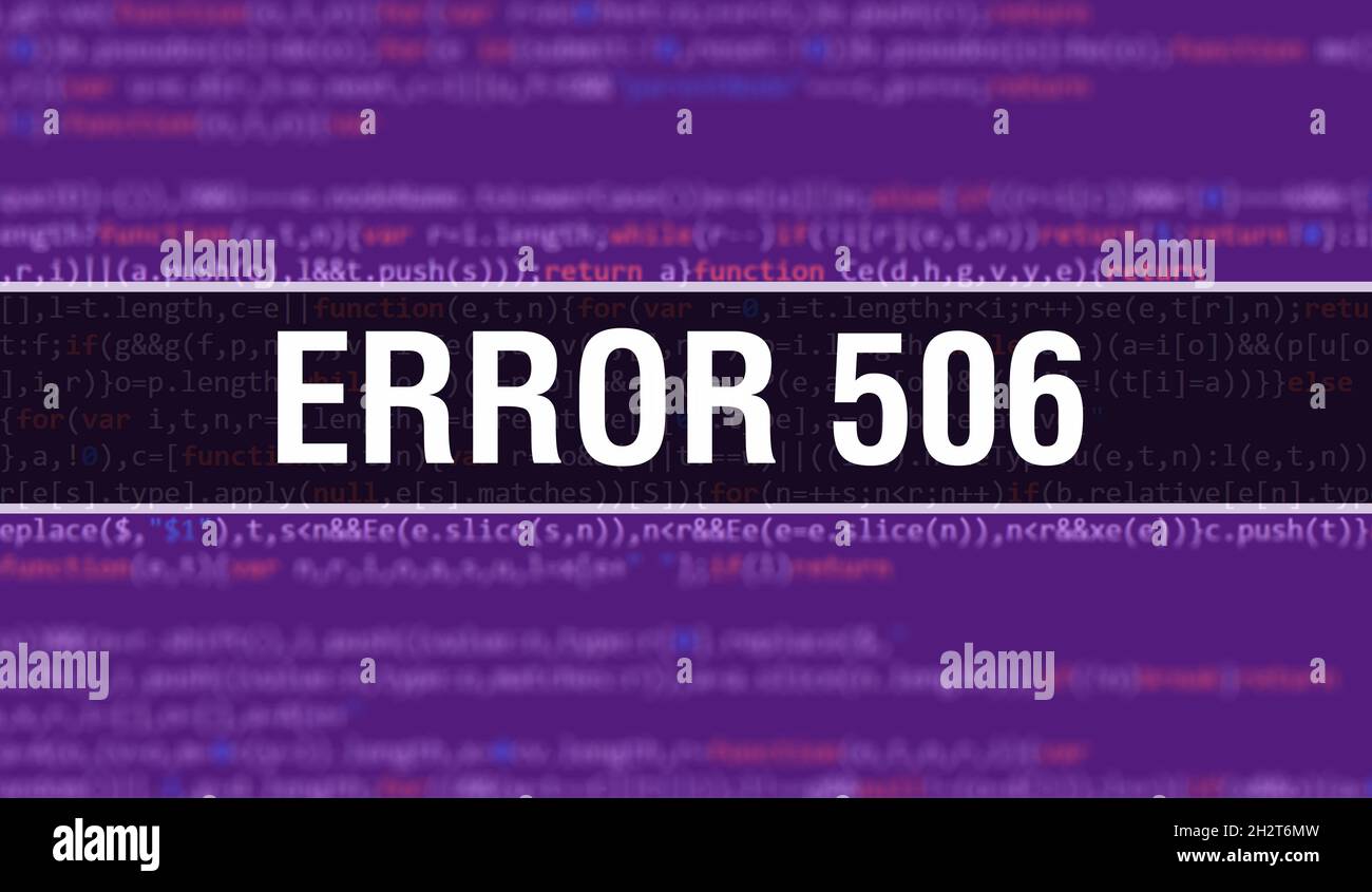 Error 506 image hi-res stock photography and images - Alamy