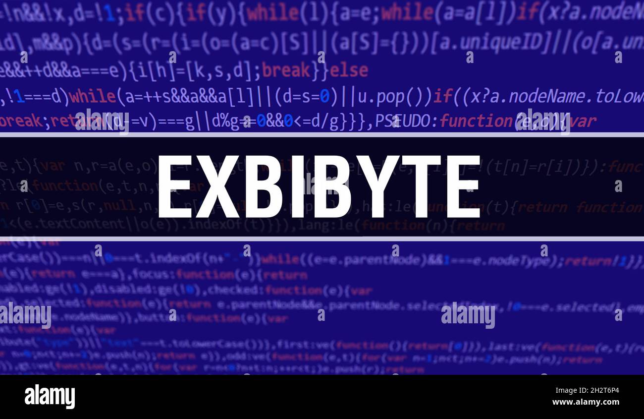 Exbibyte background hi-res stock photography and images - Alamy