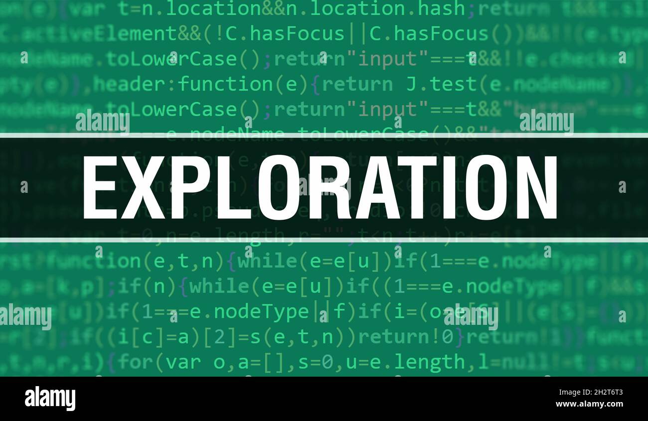exploration concept with Random Parts of Program Code. exploration with ...