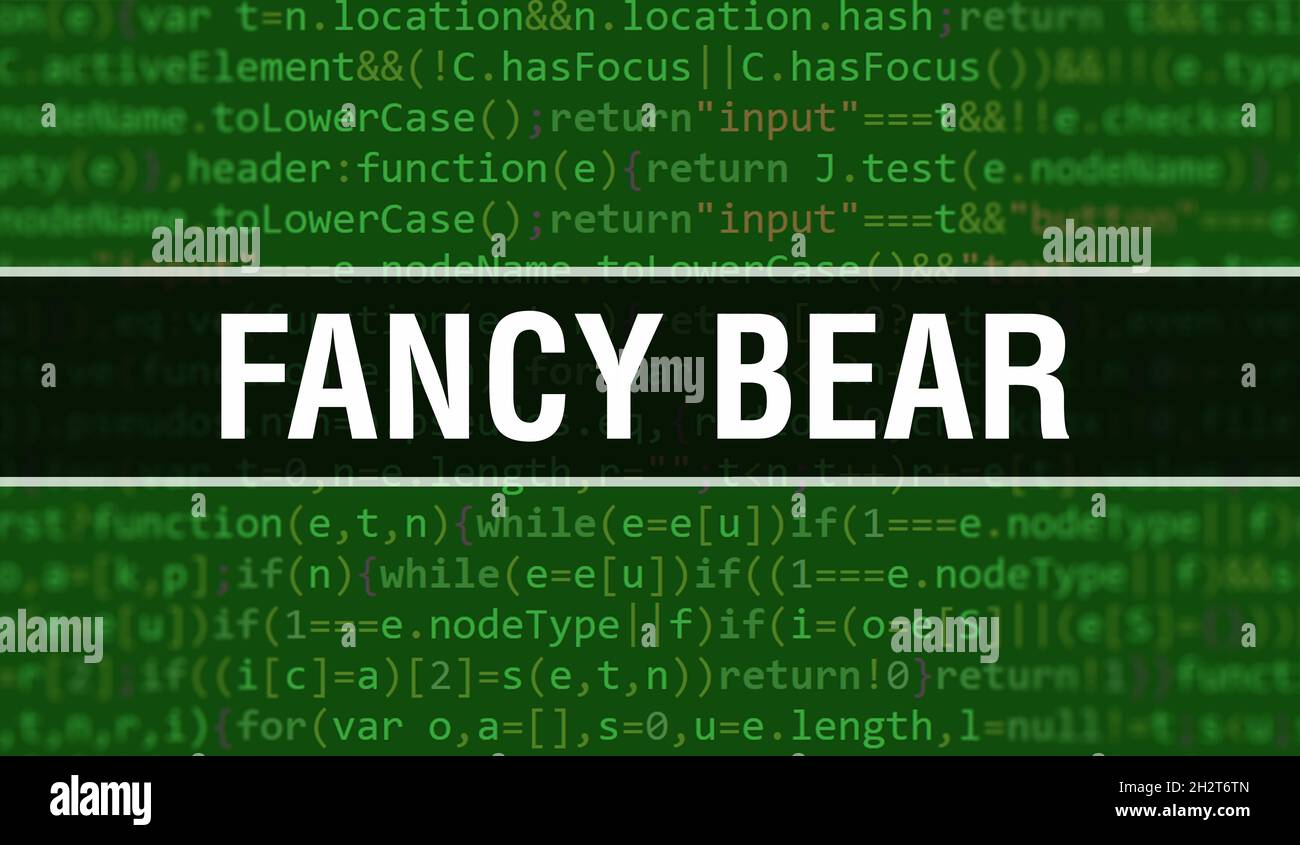Fancy Bear concept with Random Parts of Program Code. Fancy Bear with ...