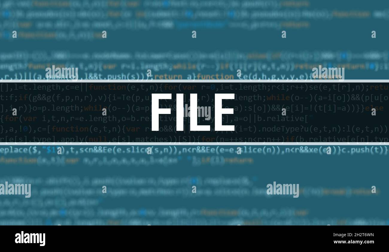 File with Binary code digital technology background. Abstract ...