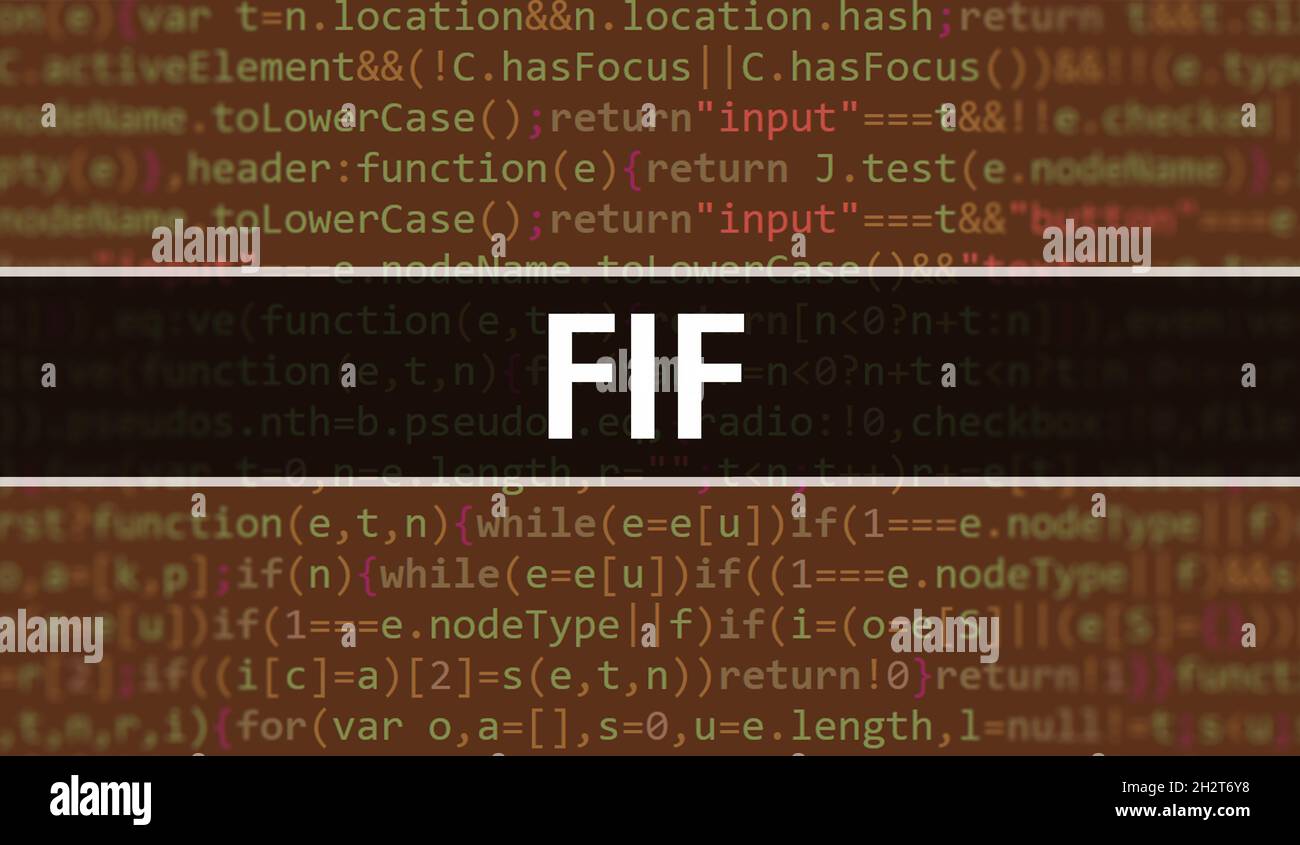 FIF concept with Random Parts of Program Code. FIF with Programming ...