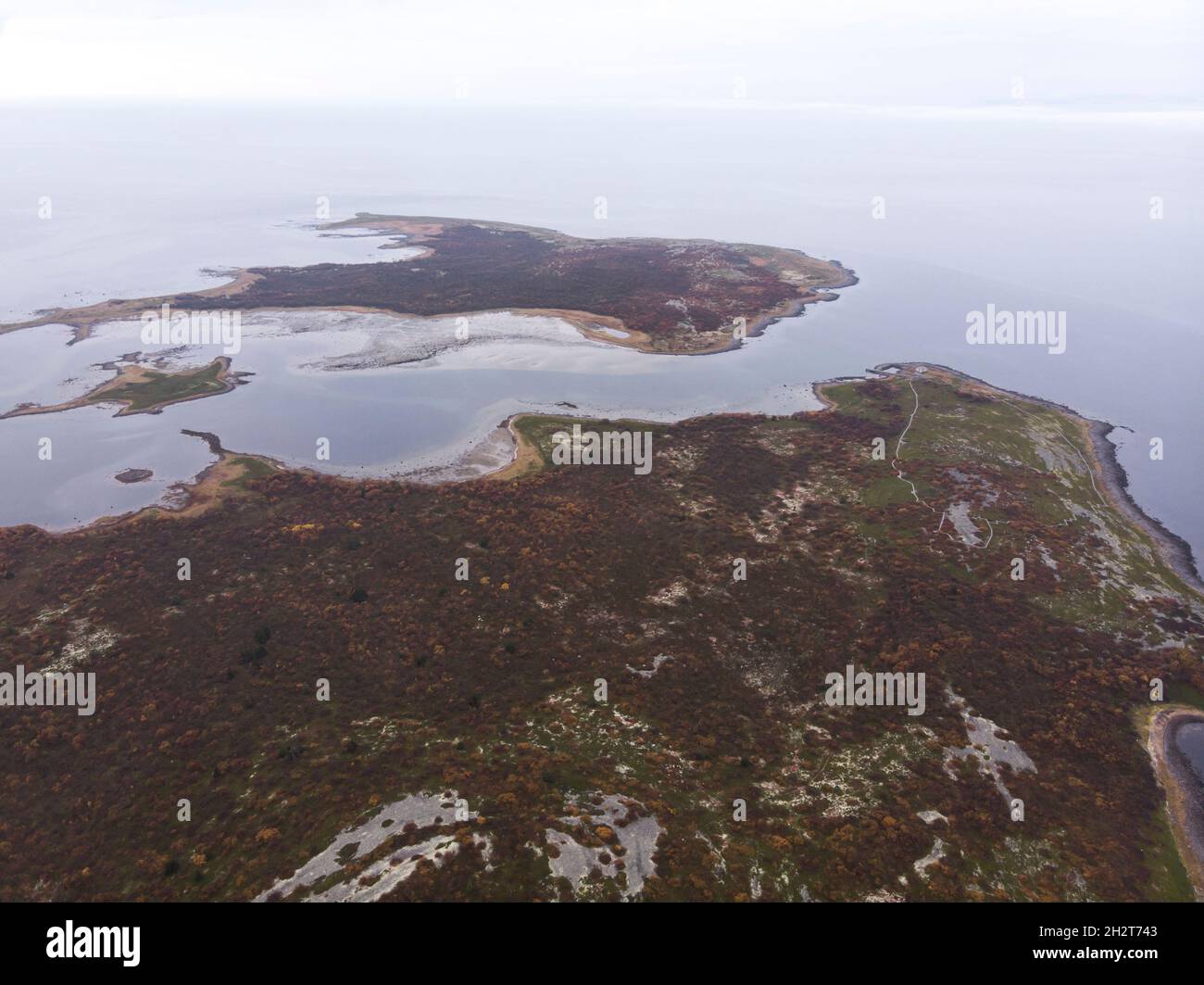 General view of the island Maly Zayatsky and the islands of Andrew the ...