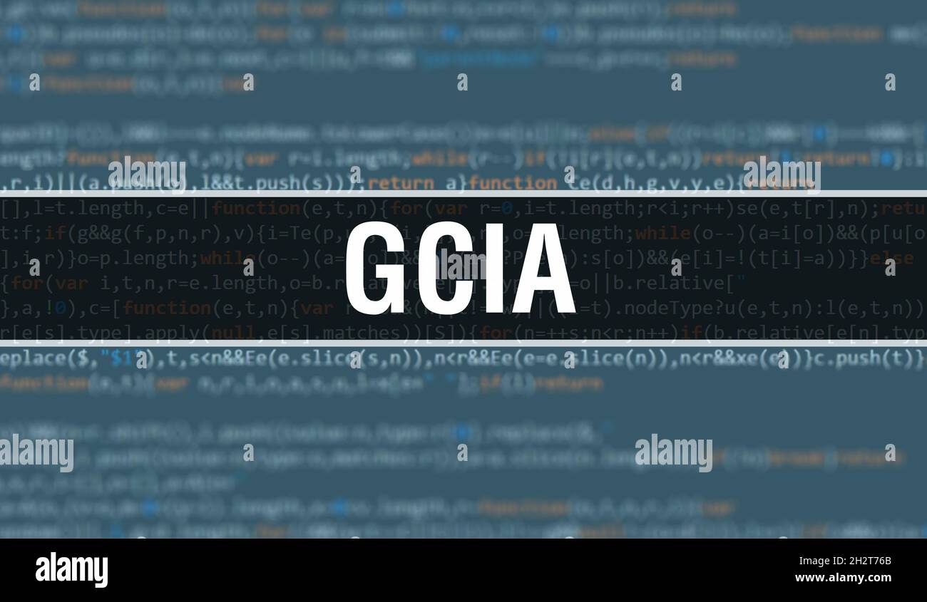 GCIA with Binary code digital technology background. Abstract ...
