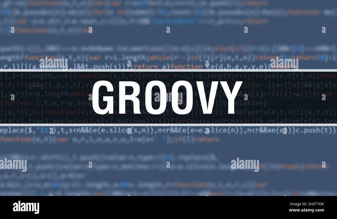 Groovy Concept With Random Parts Of Program Code Groovy With Programming Code Abstract