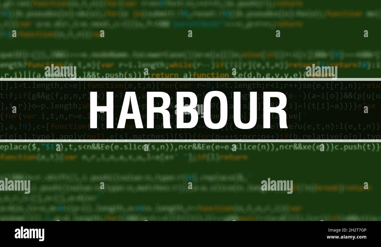 Harbour concept with Random Parts of Program Code. Harbour with ...