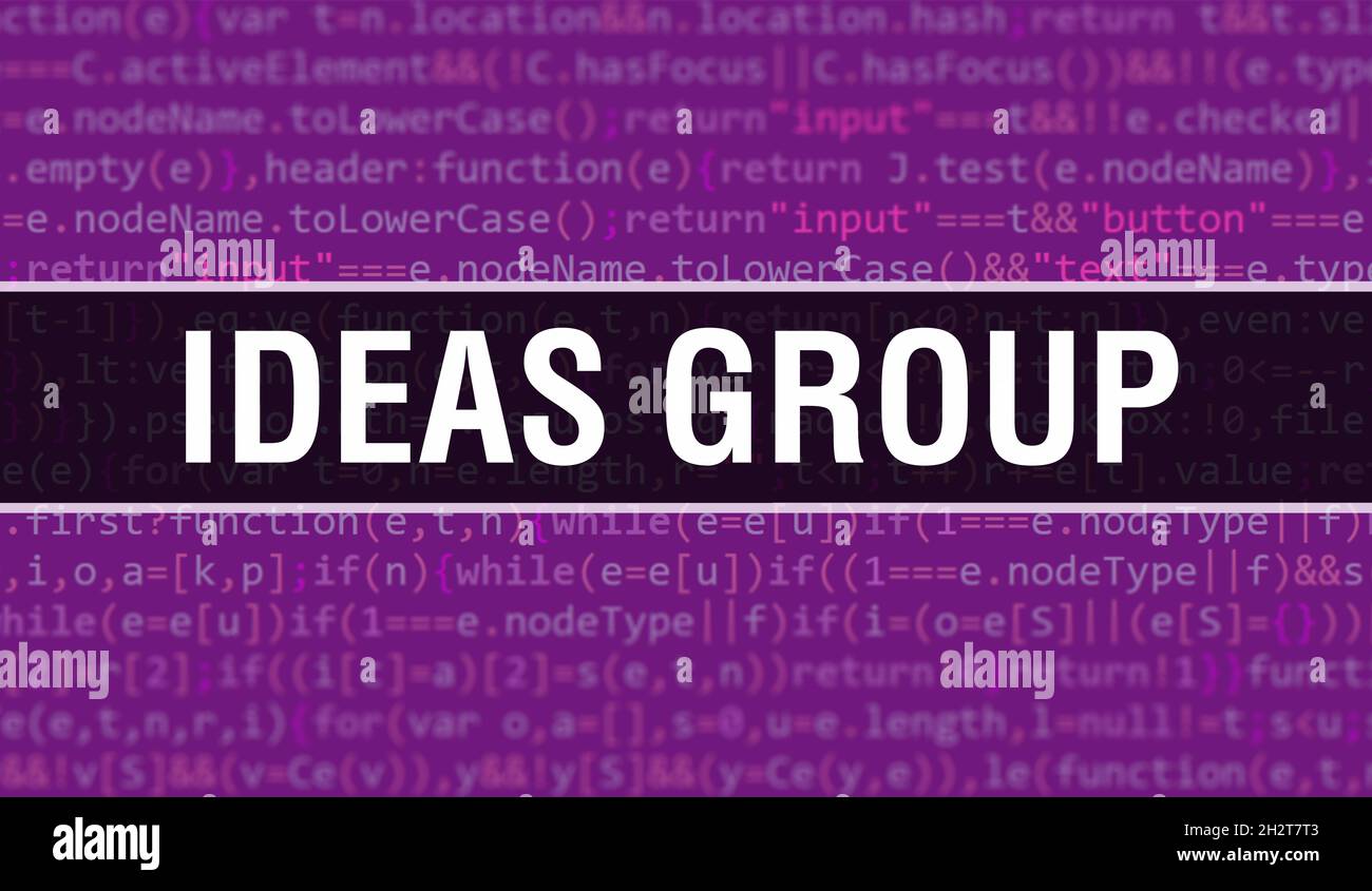 Ideas Group Concept Illustration Using Code For Developing Programs And App Ideas Group Website