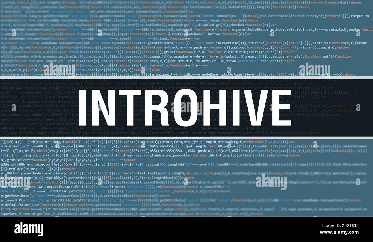 Introhive text hi-res stock photography and images - Alamy