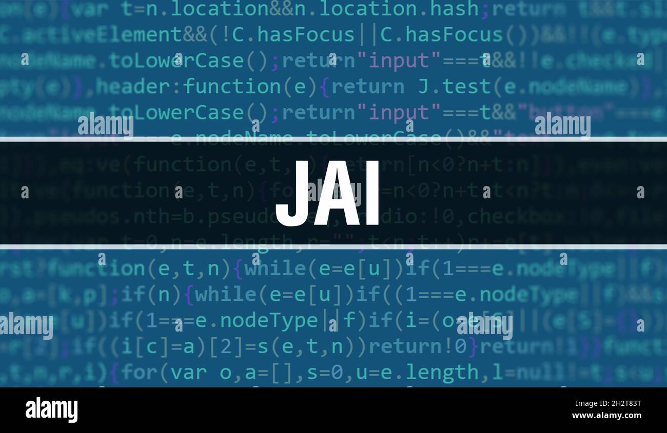Jai Concept With Random Parts Of Program Codejai Text Written On Programming Code Abstract