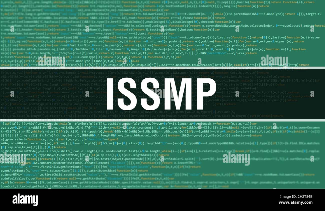 ISSMP with Abstract Technology Binary code Background.Digital binary ...