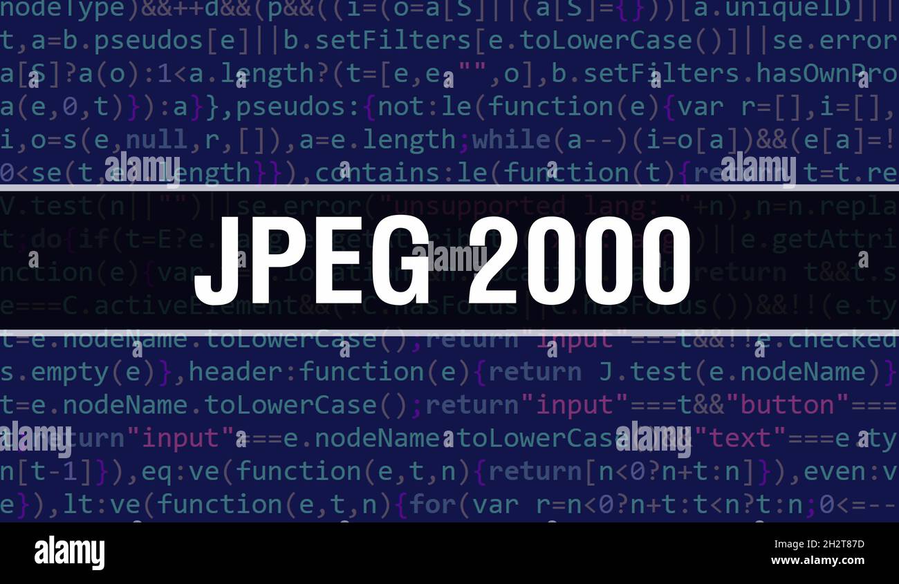 Jpeg 2000 With Digital Java Code Text Jpeg 2000 And Computer Software 2244