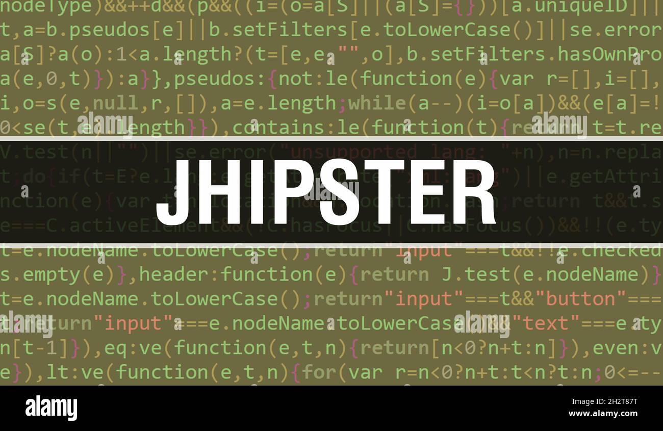 Jhipster hi-res stock photography and images - Alamy