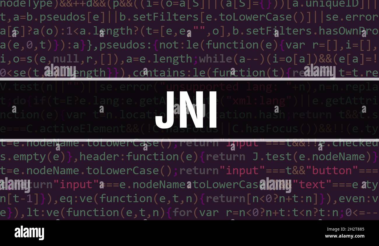 Jni With Digital Java Code Text Jni And Computer Software Coding 1562
