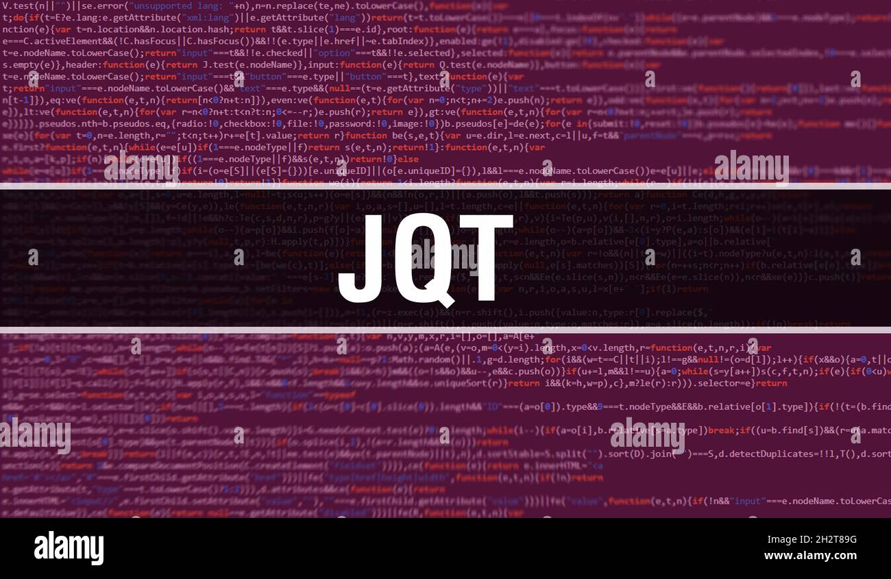 JQT concept with Random Parts of Program Code. JQT with Programming ...