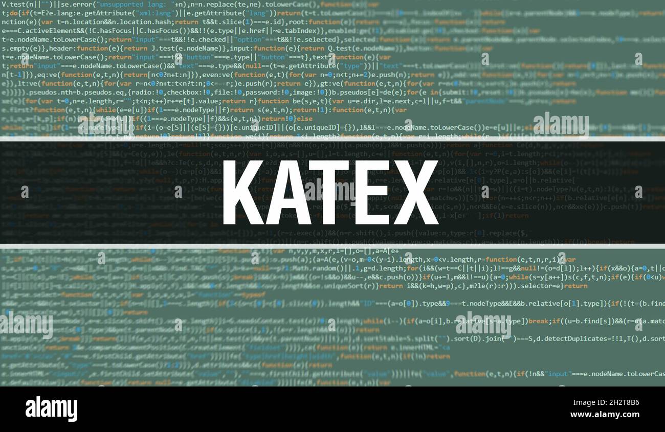 Katex Concept With Random Parts Of Program Code Katex With Programming Code Abstract Technology