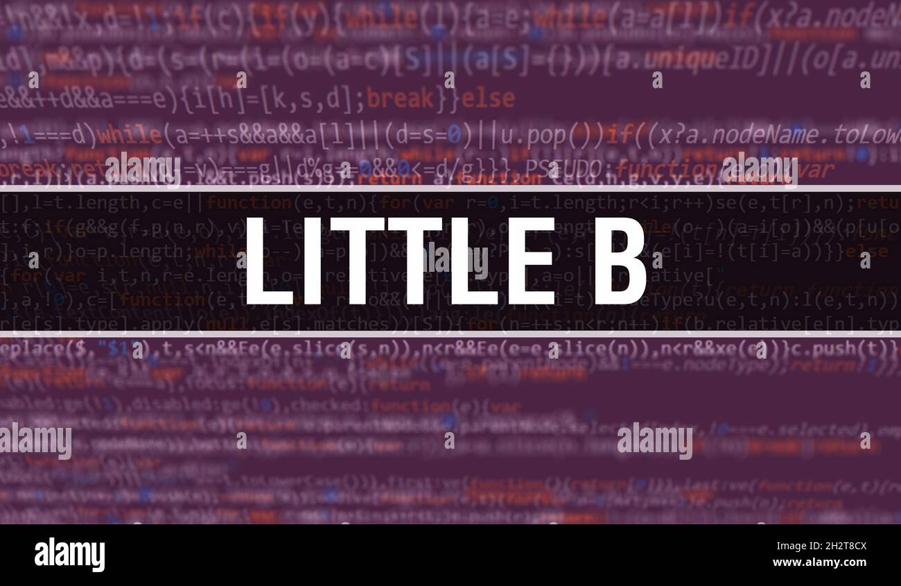 Little b concept with Random Parts of Program Code. Little b with ...