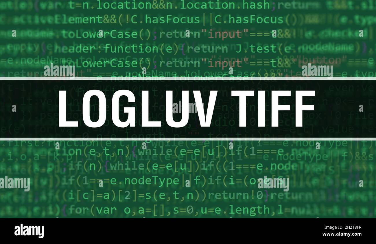 Logluv TIFF text written on Programming code abstract technology ...