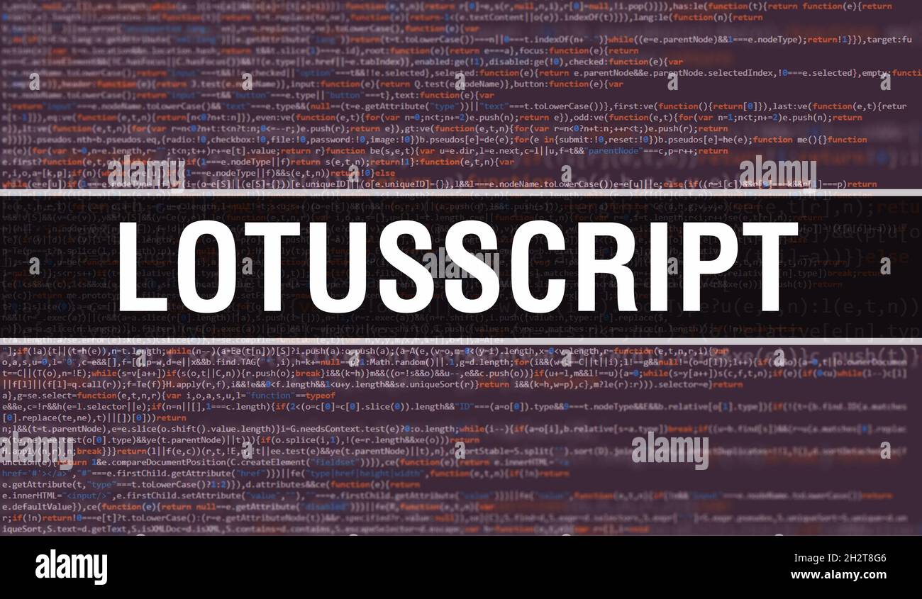 Lotusscript hi-res stock photography and images - Alamy