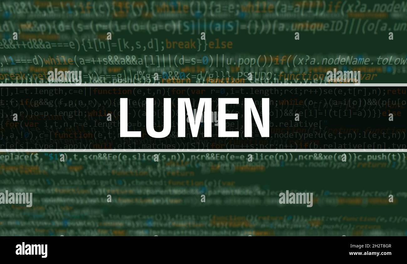 Lumen concept with Random Parts of Program Code. Lumen with Programming ...