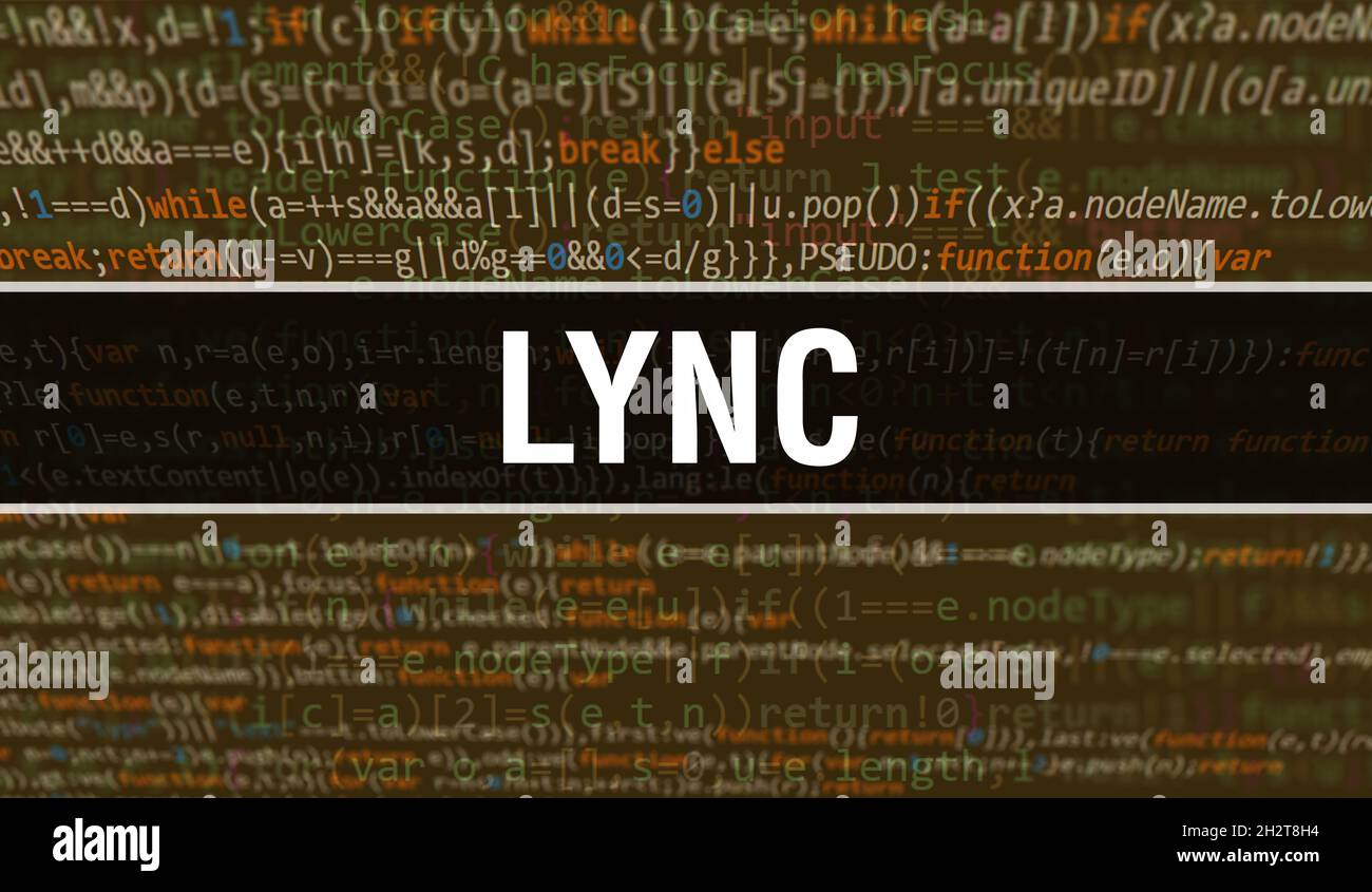 Lync with Abstract Technology Binary code Background.Digital binary ...