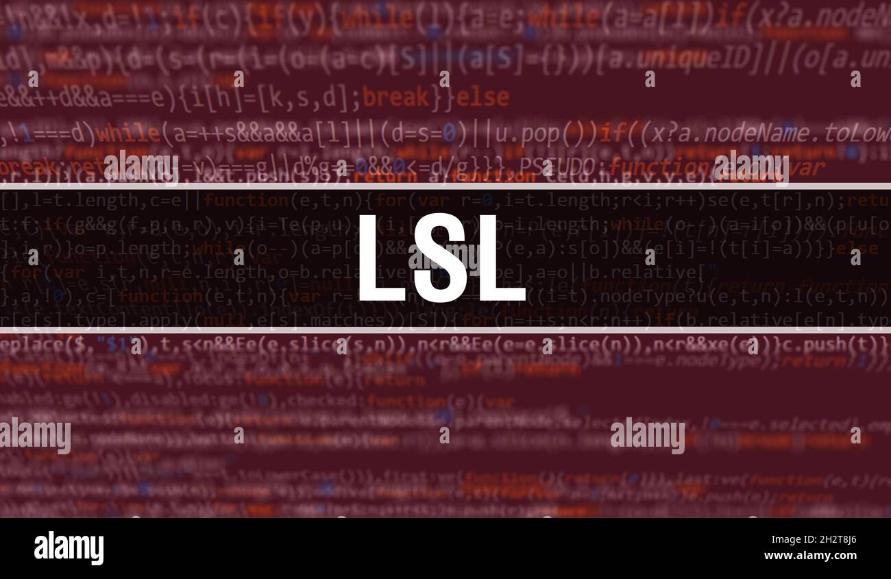 LSL concept with Random Parts of Program Code. LSL with Programming ...
