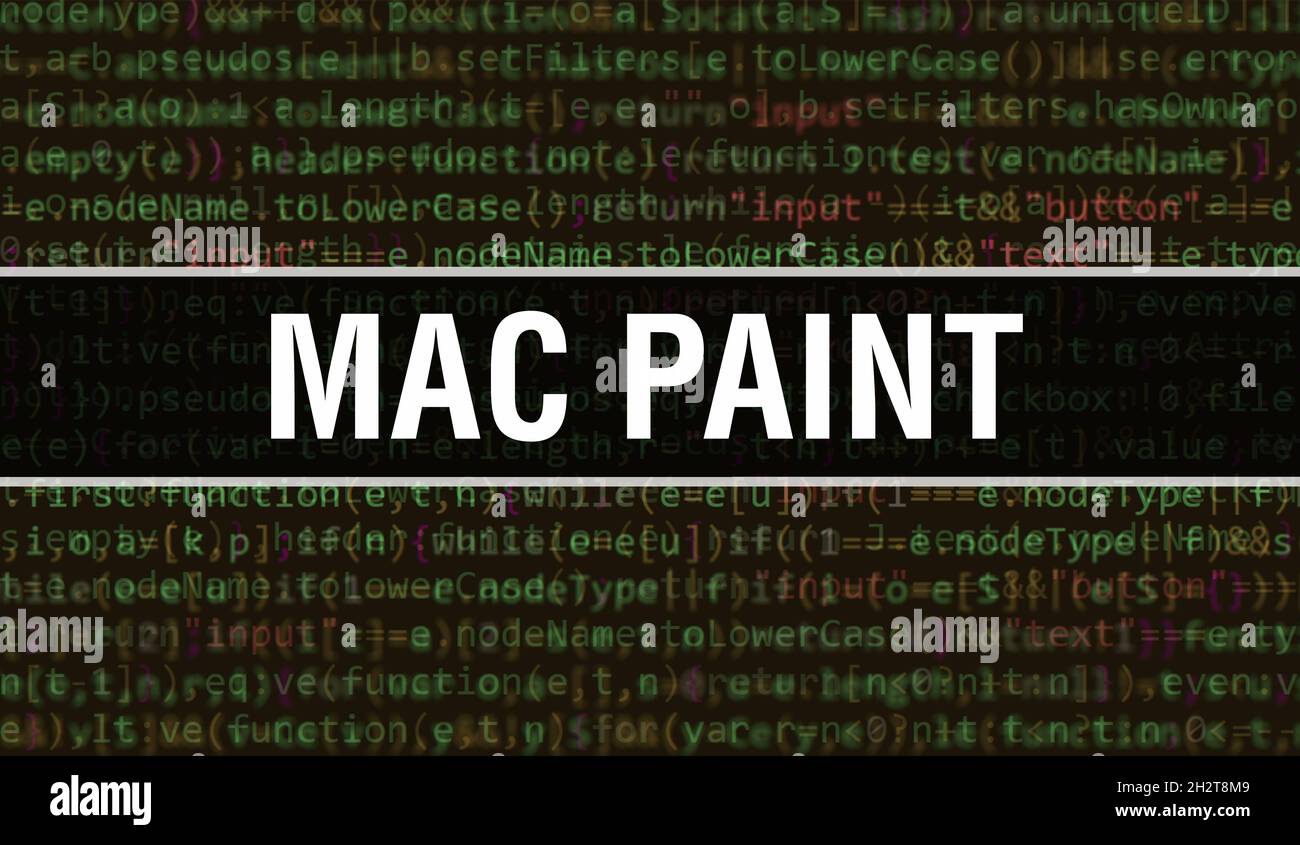 Mac paint text hi-res stock photography and images - Alamy