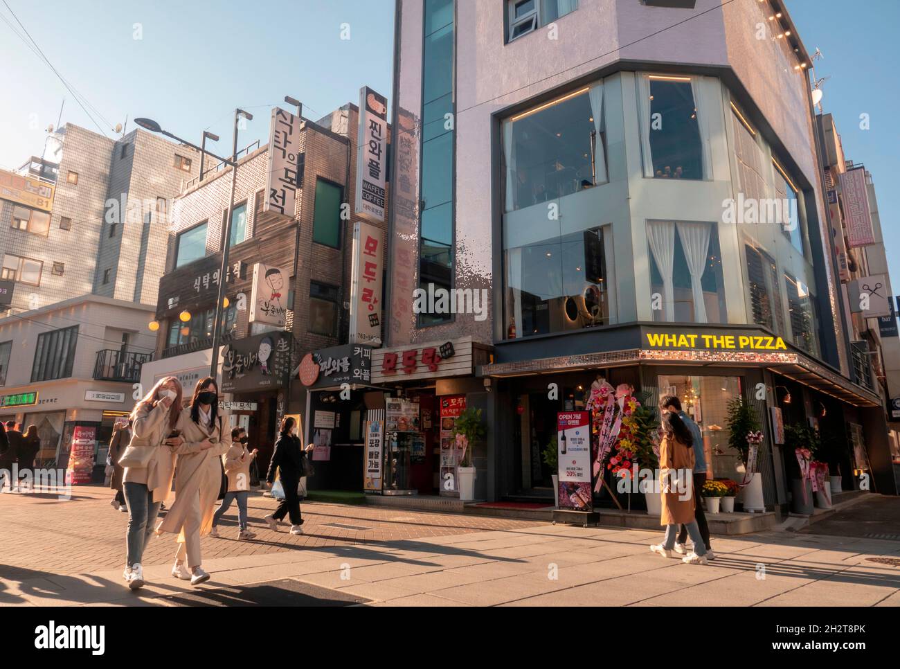 Daehakro, Oct 17, 2021 : Daehakro street in Seoul, South Korea. The ...
