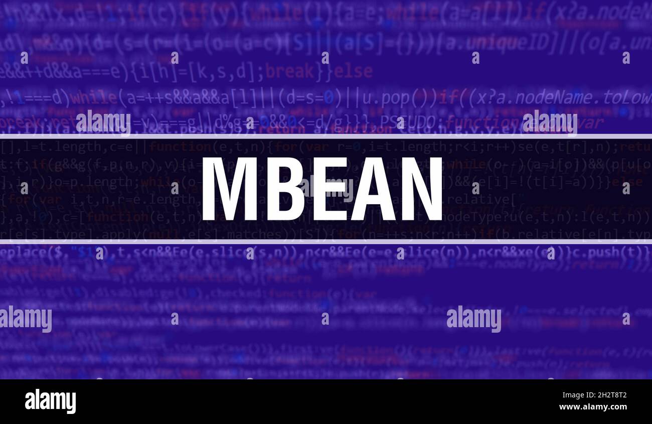 Mbean with Digital java code text. Mbean and Computer software coding ...