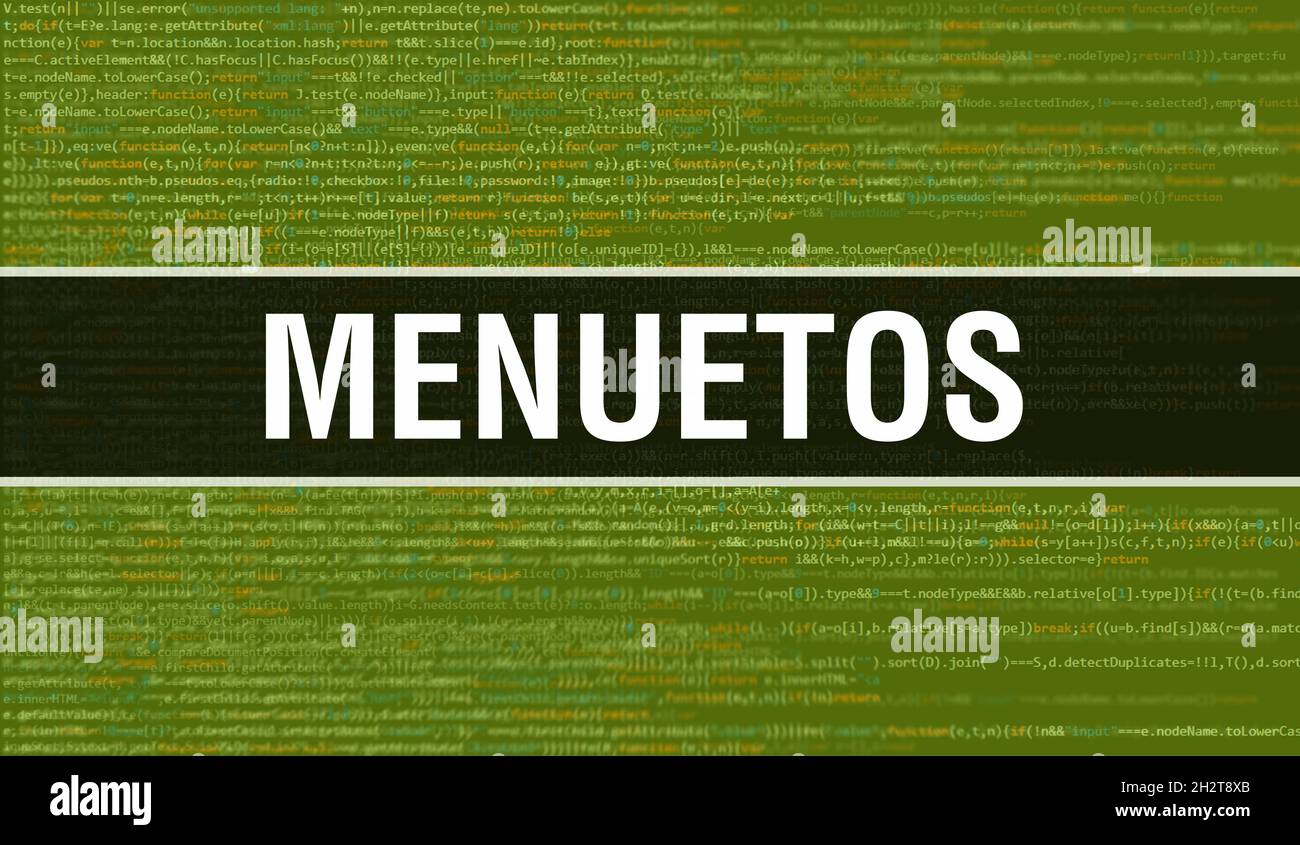 MenuetOS concept illustration using code for developing programs and app. MenuetOS website code ...