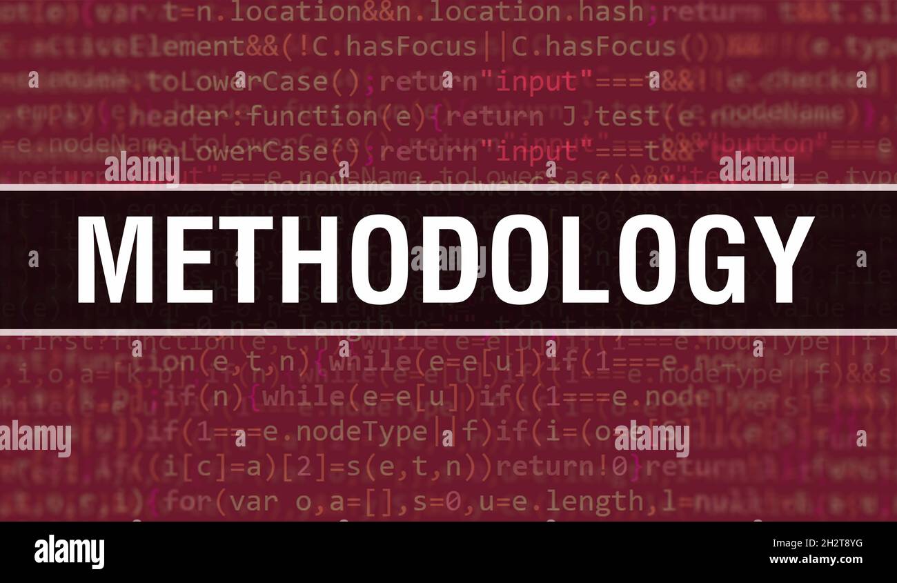 Methodology Concept With Random Parts Of Program Code Methodology With Programming Code