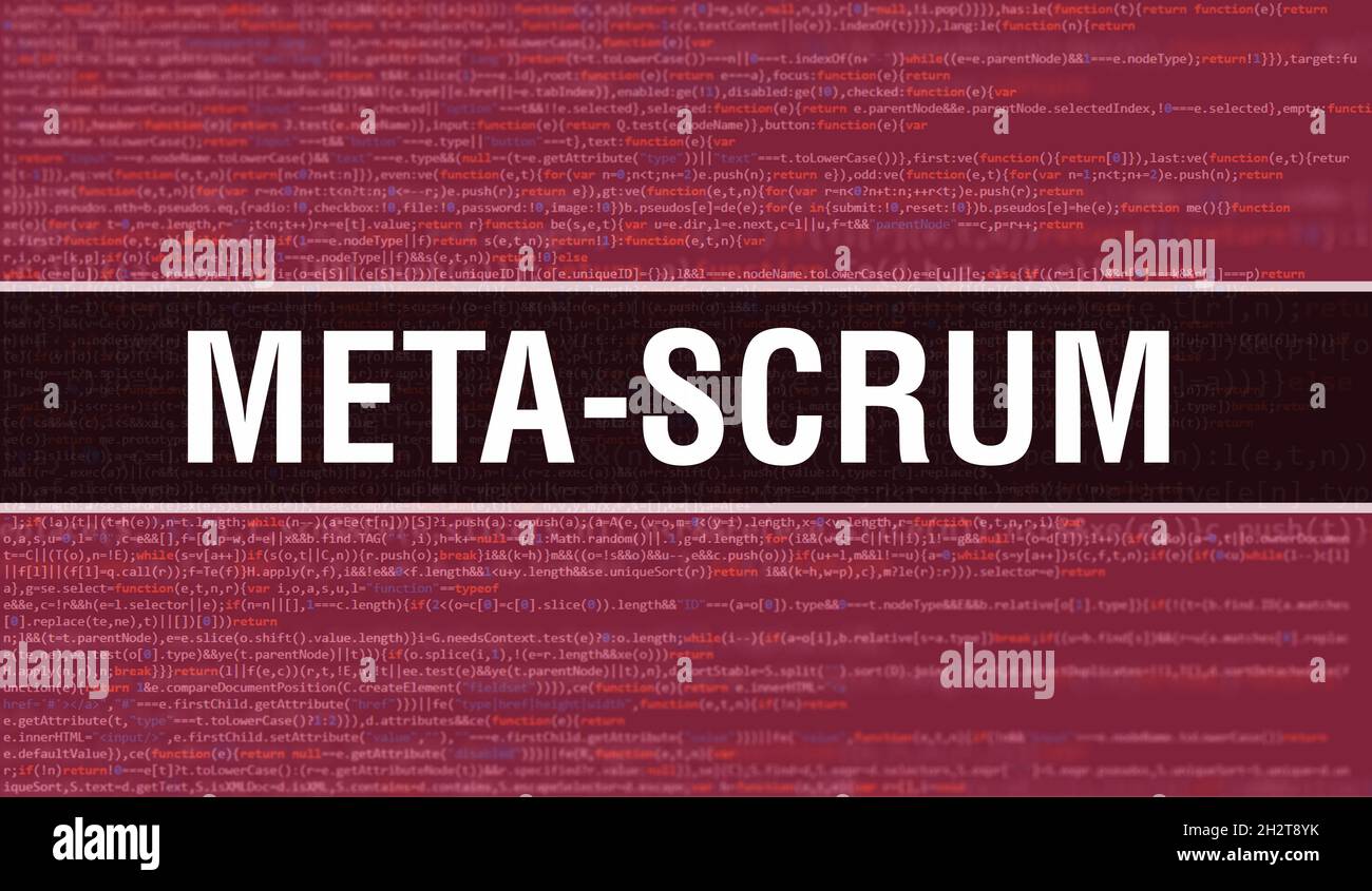 Meta-Scrum concept with Random Parts of Program Code.Meta-Scrum text ...