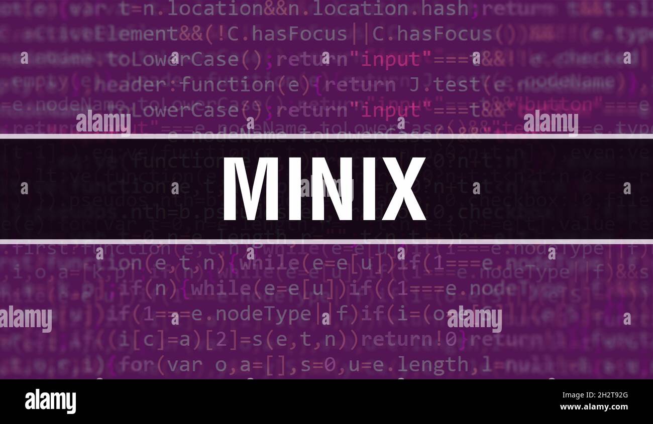 MINIX concept with Random Parts of Program Code. MINIX with Programming ...
