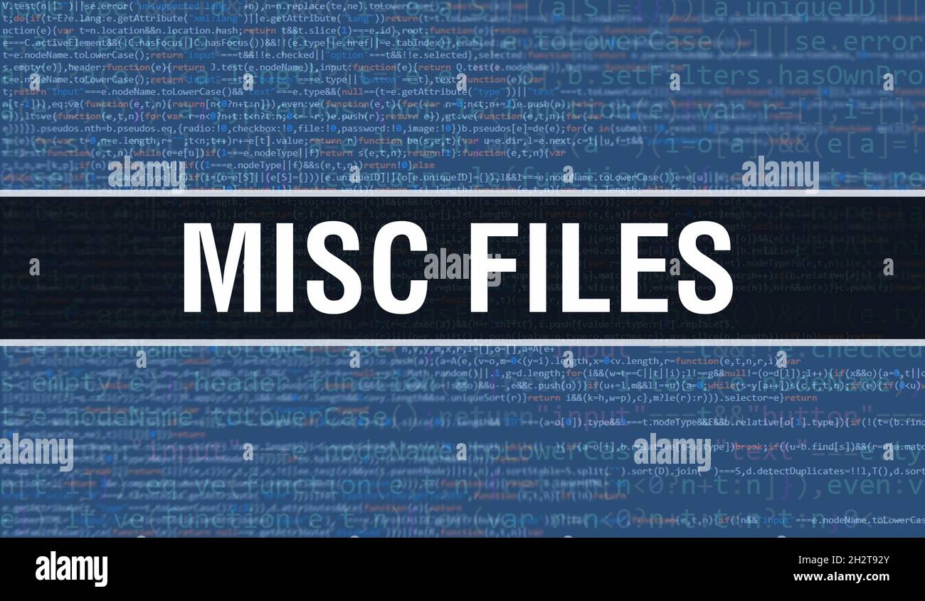 Misc files image hi-res stock photography and images - Alamy