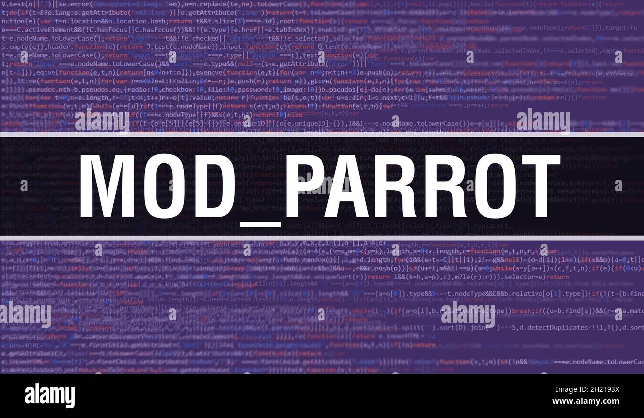 Mod Parrot Concept Illustration Using Code For Developing Programs And App Mod Parrot Website