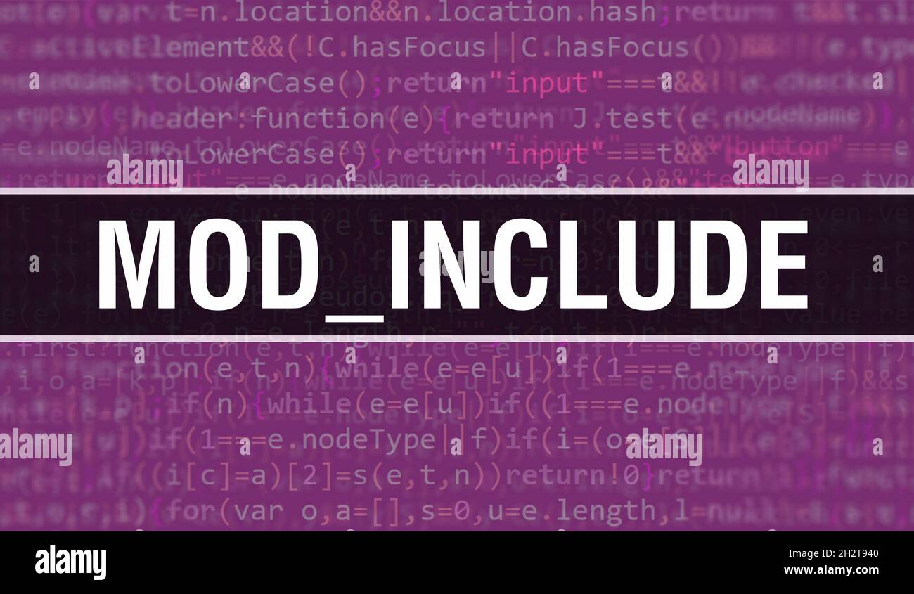 Mod Include Concept With Random Parts Of Program Code Mod Include With Programming Code
