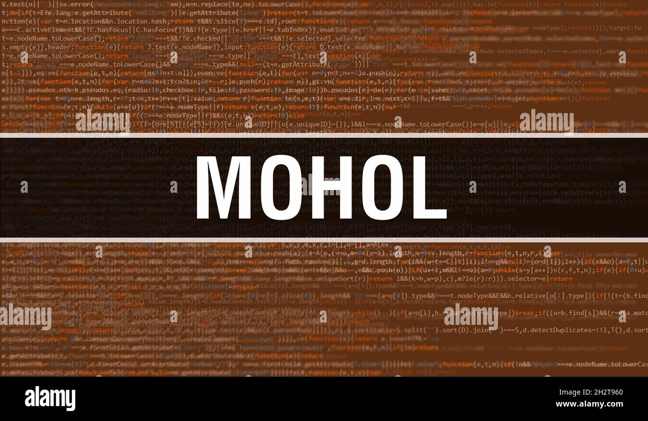 Mohol concept illustration using code for developing programs and app ...
