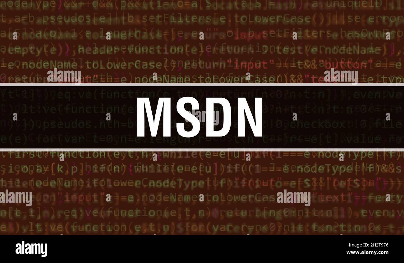 Msdn image hi-res stock photography and images - Alamy