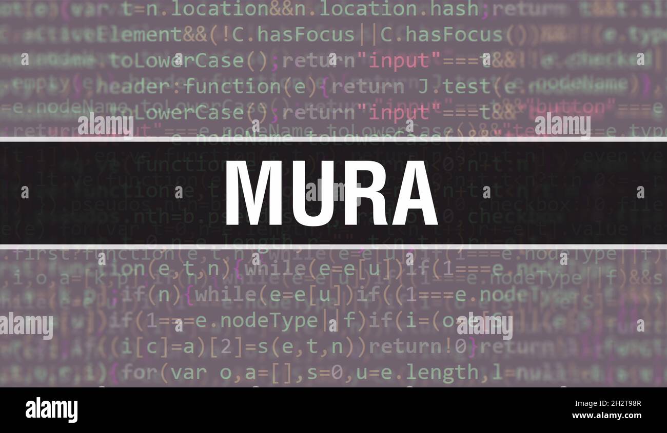 Mura concept with Random Parts of Program Code. Mura with Programming ...
