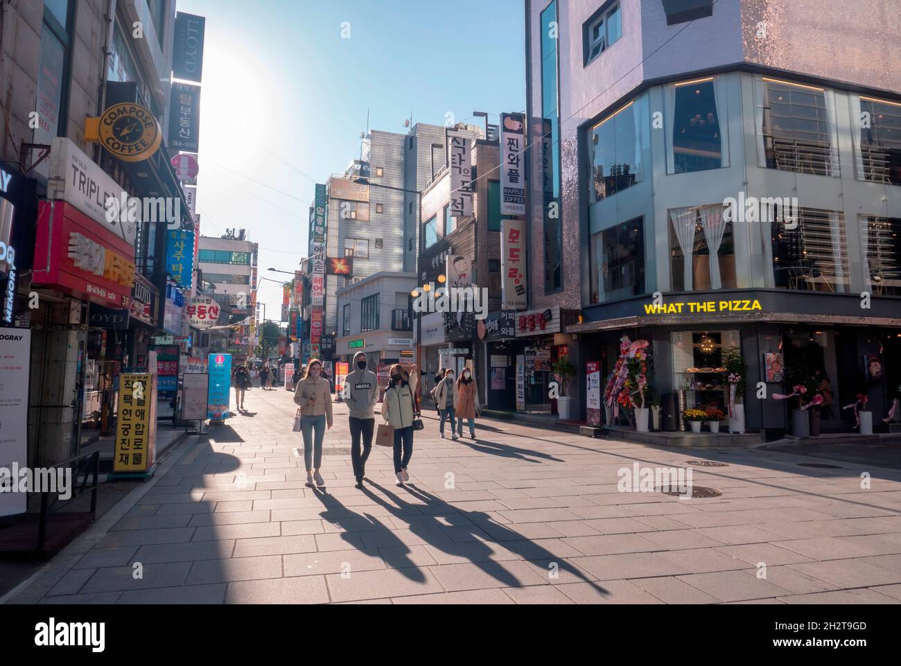 Daehakro, Oct 17, 2021 : Daehakro street in Seoul, South Korea. The ...
