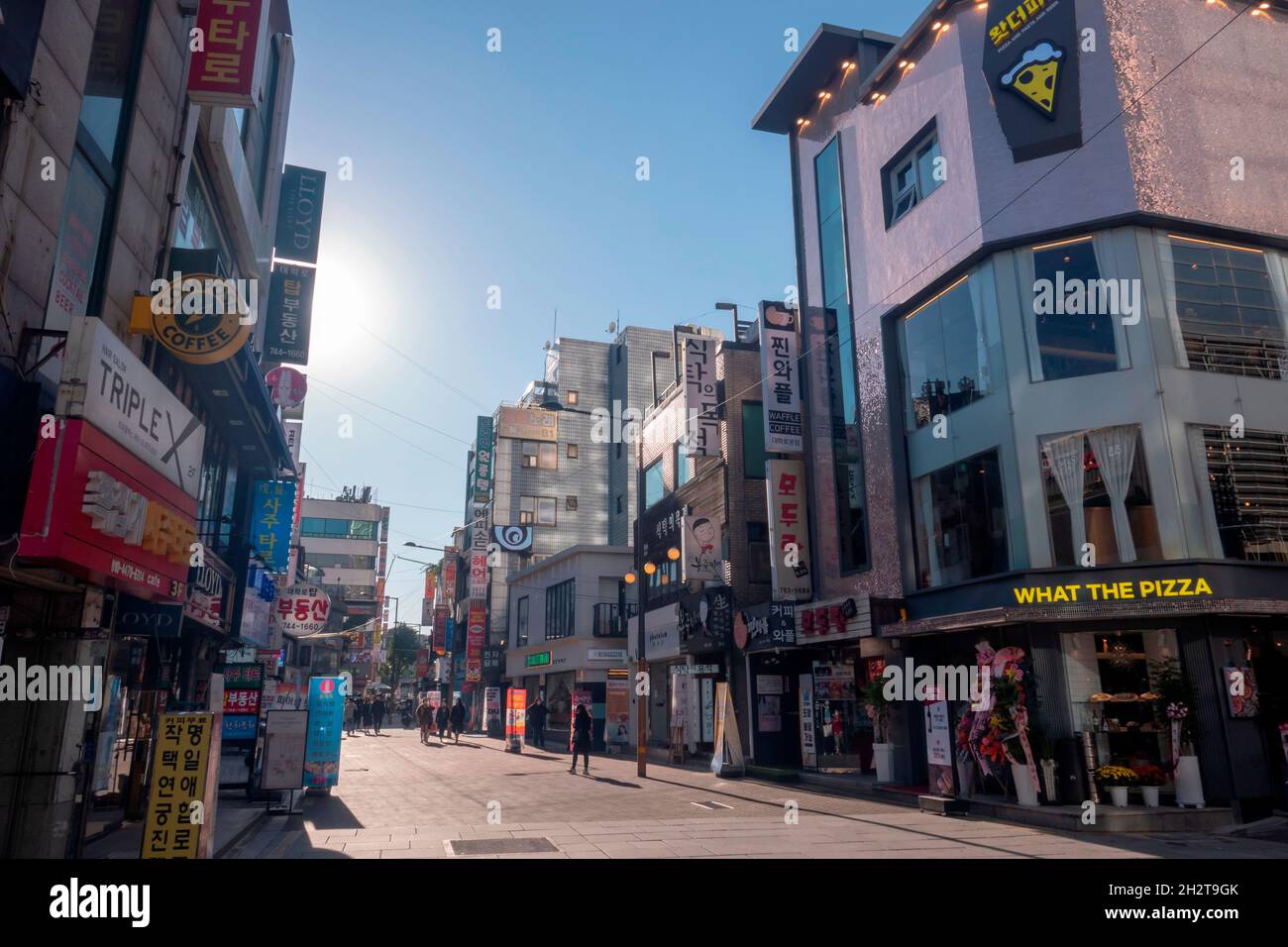 Daehakro, Oct 17, 2021 : Daehakro street in Seoul, South Korea. The ...