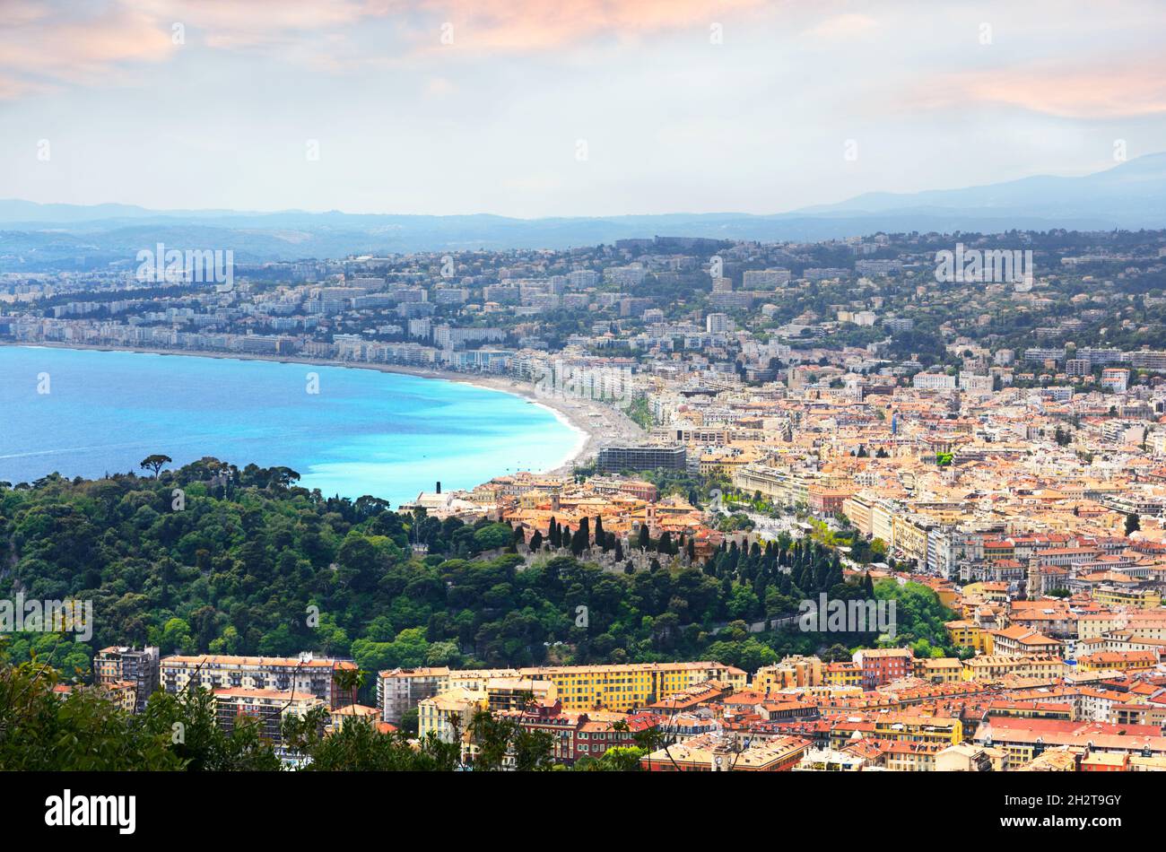 Landscape of Nice city in France Stock Photo - Alamy