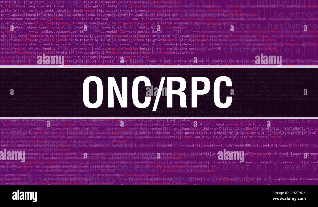 Oncrpc With Digital Java Code Text Oncrpc And Computer Software Coding Vector Concept 1289