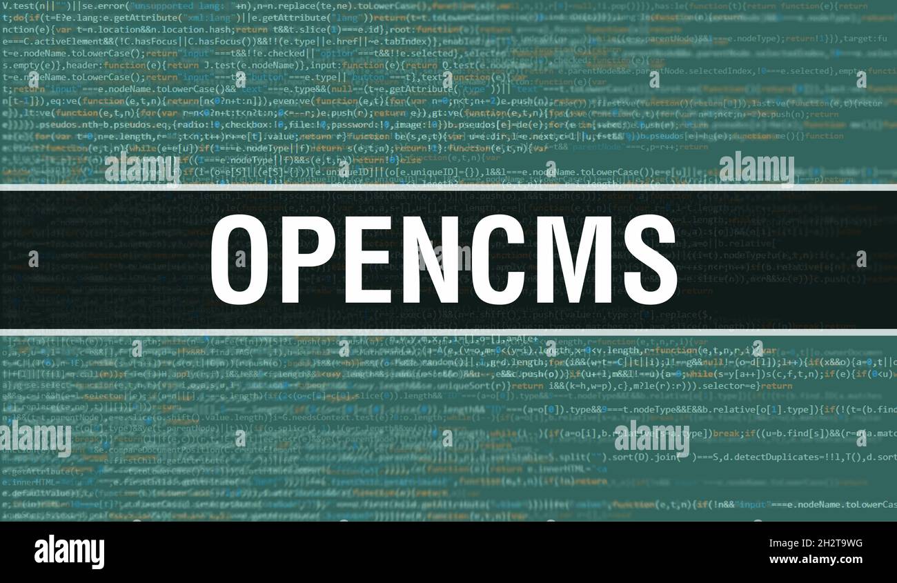 OpenCms concept with Random Parts of Program Code. OpenCms with ...