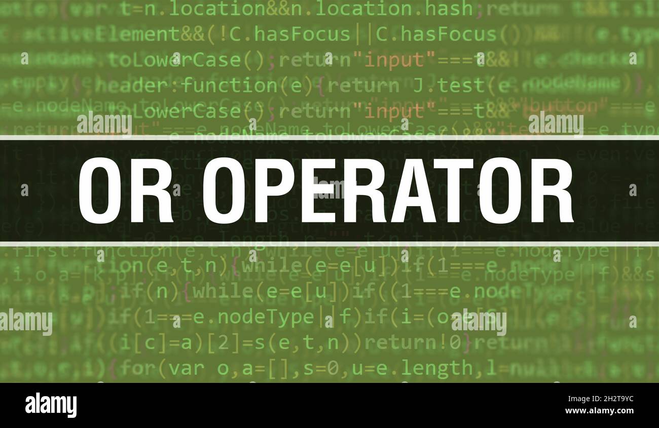 OR operator concept with Random Parts of Program Code.OR operator text ... OR operator concept with Random Parts of Program Code.OR operator text ...