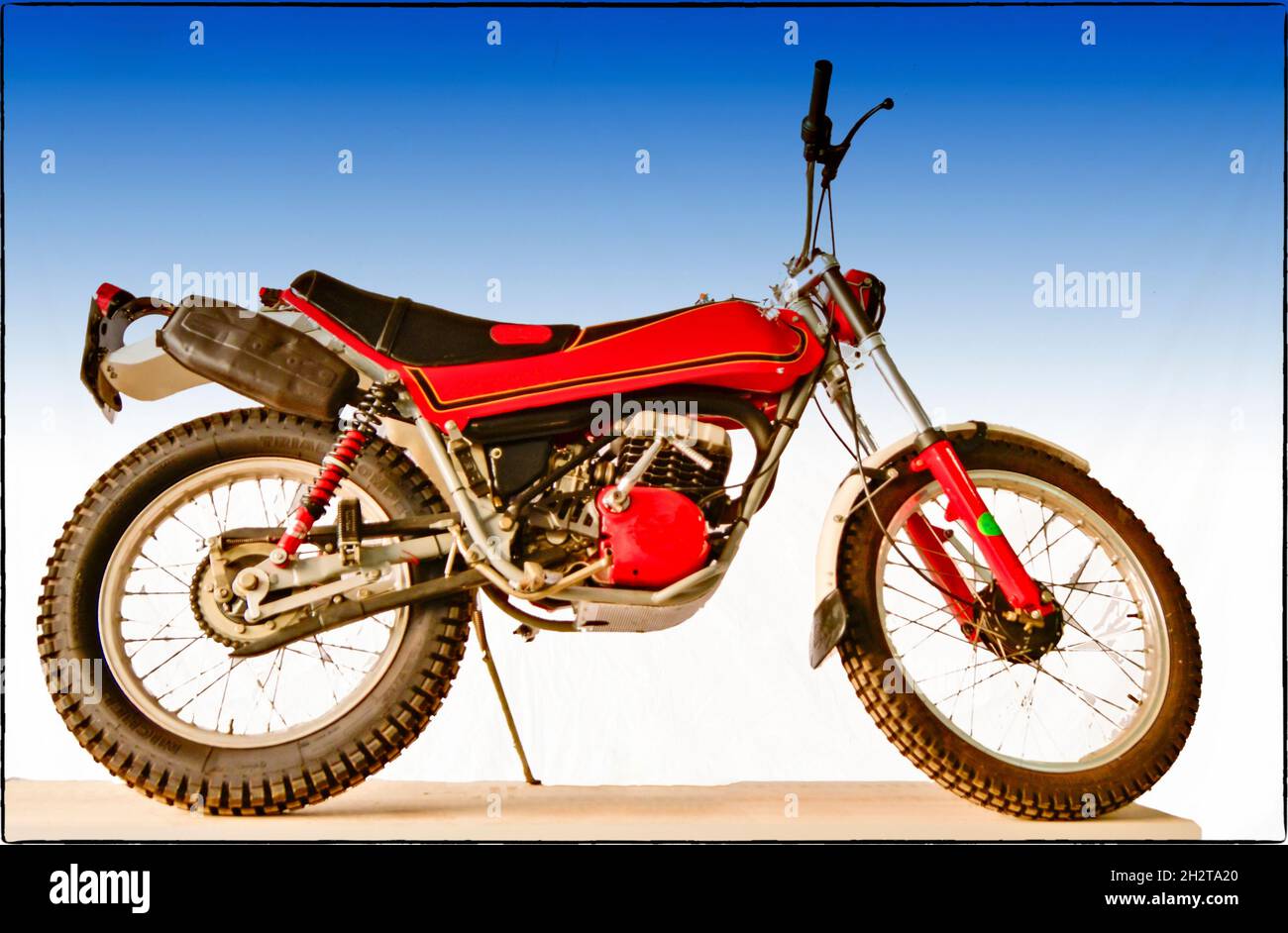 Old motorcycle restored and on display Stock Photo - Alamy