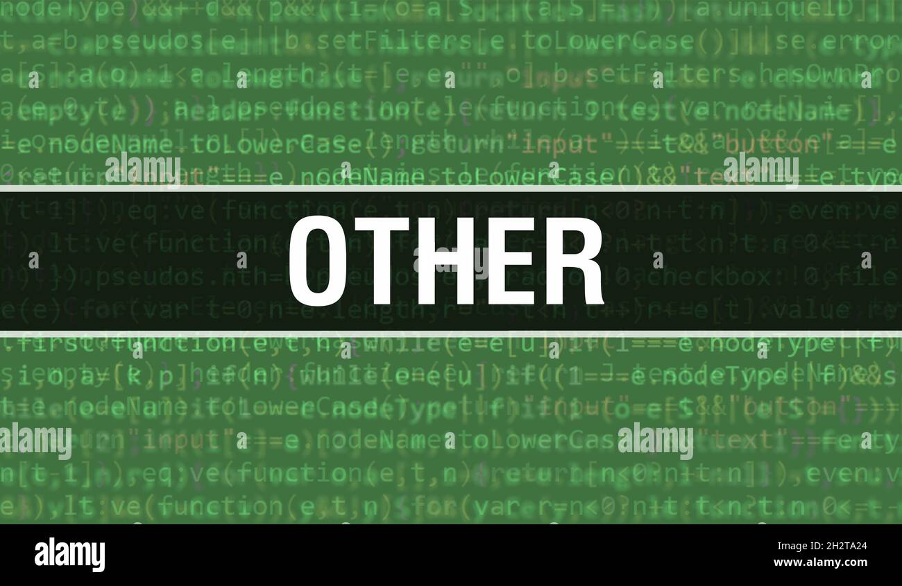 Other with Binary code digital technology background. Abstract ...