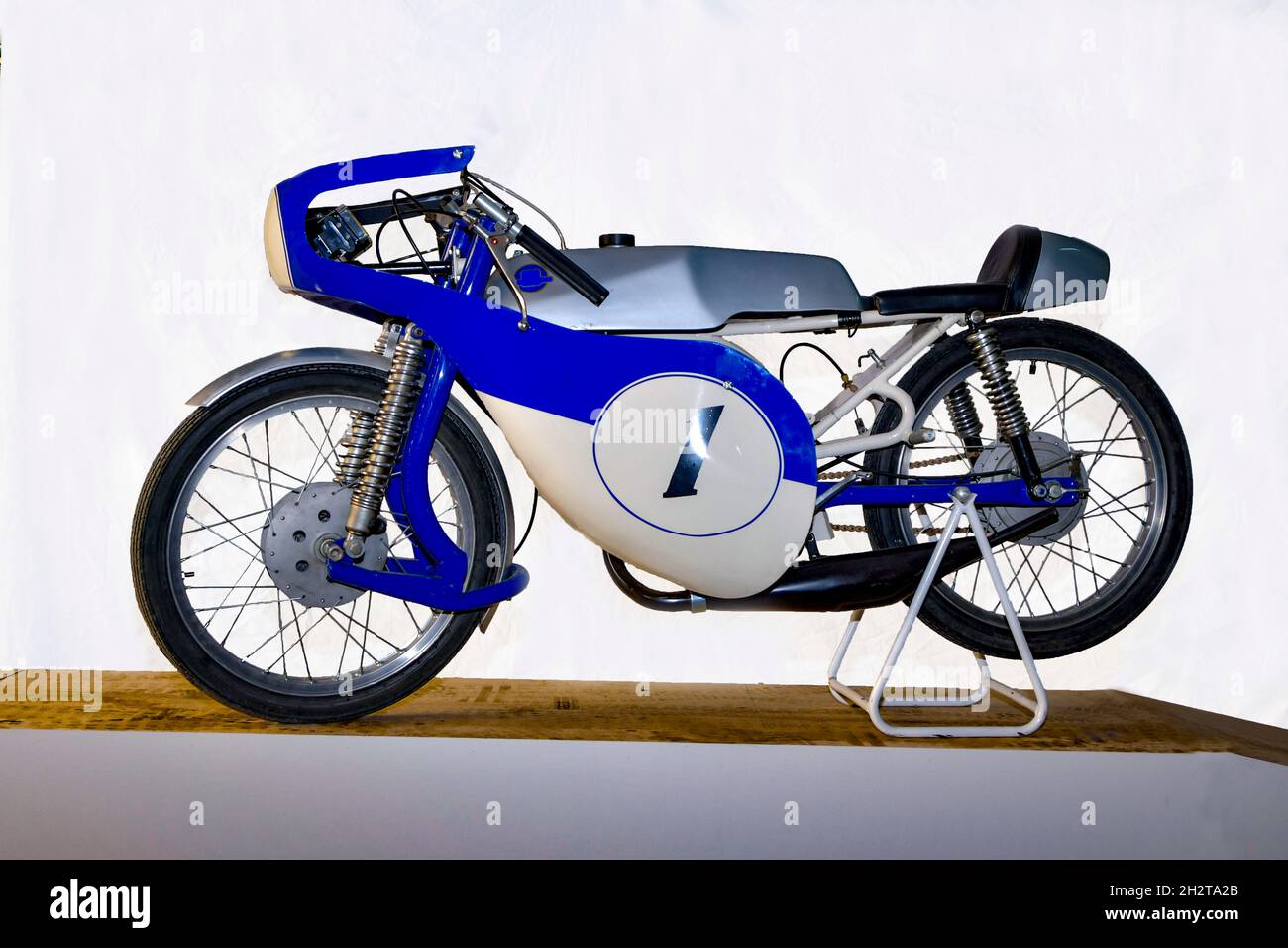 Old motorcycle restored and on display Stock Photo - Alamy