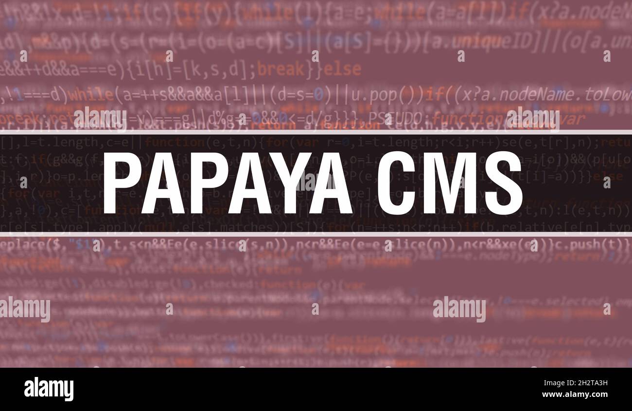 Papaya cms text hi-res stock photography and images - Alamy