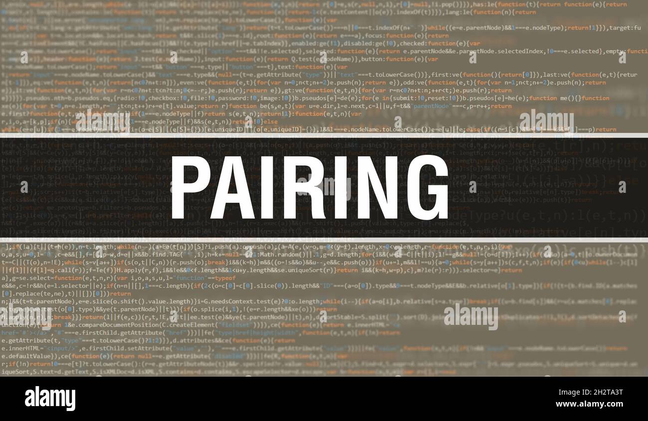 Pairing with Abstract Technology Binary code Background.Digital binary ...