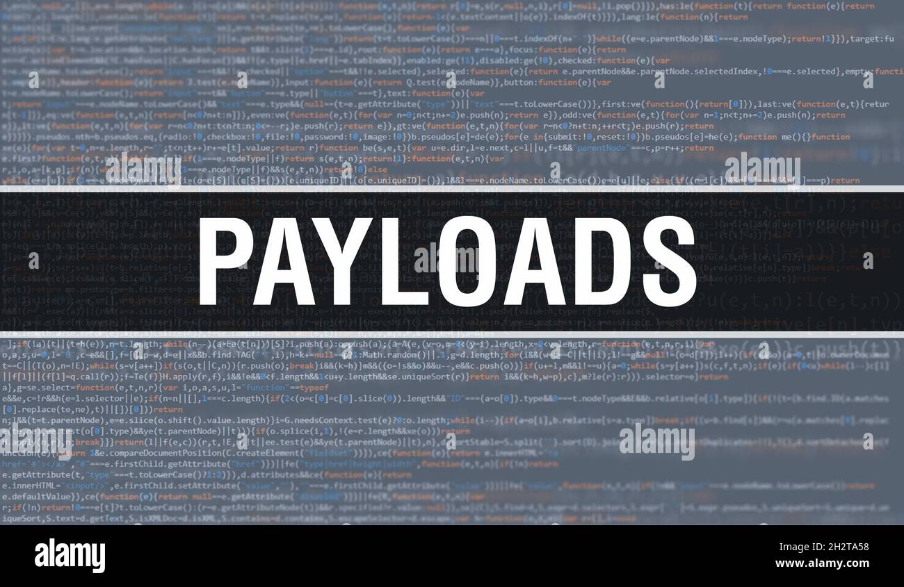 Payloads With Abstract Technology Binary Code Backgrounddigital Binary Data And Secure Data